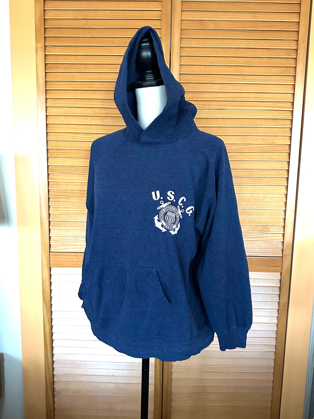 Vintage USCG Hoodie Sweatshirt: Worn 1980s Coast Guard Pullover - Etsy