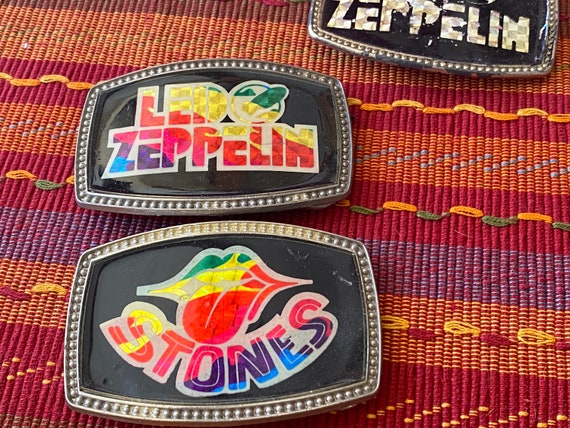 ViNTAGE Prism LeD ZEPPELIN BeLT BUCKLE 1977 C P I Nic… - Gem