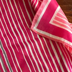 Pink Vintage VERA SCARF Geometric Pattern 1970s Pop Art Print - Etsy