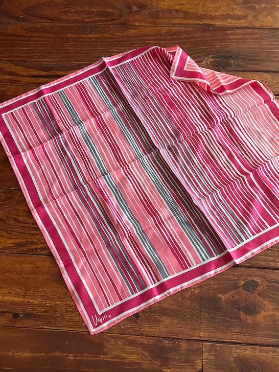 Vintage Vera Neumann Silk Scarf: 1970s Geometric Pop … - Gem