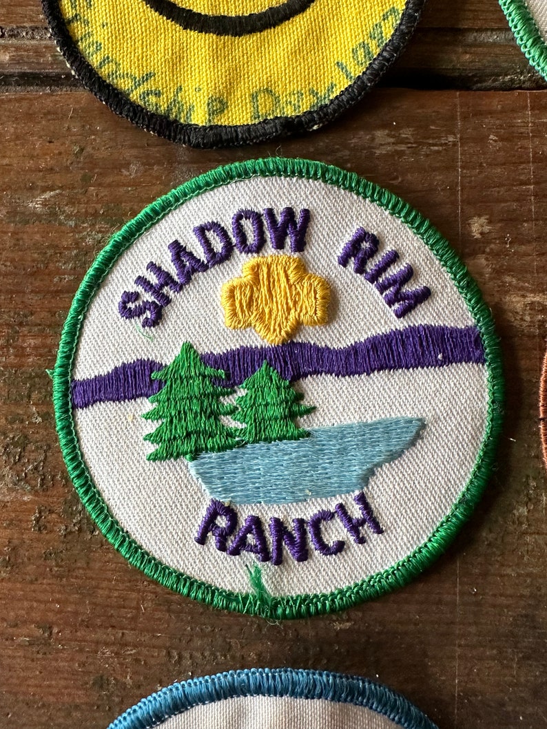 Vintage 1980s Girl Scout Patches: Novelty Denim Patches - Sold ...