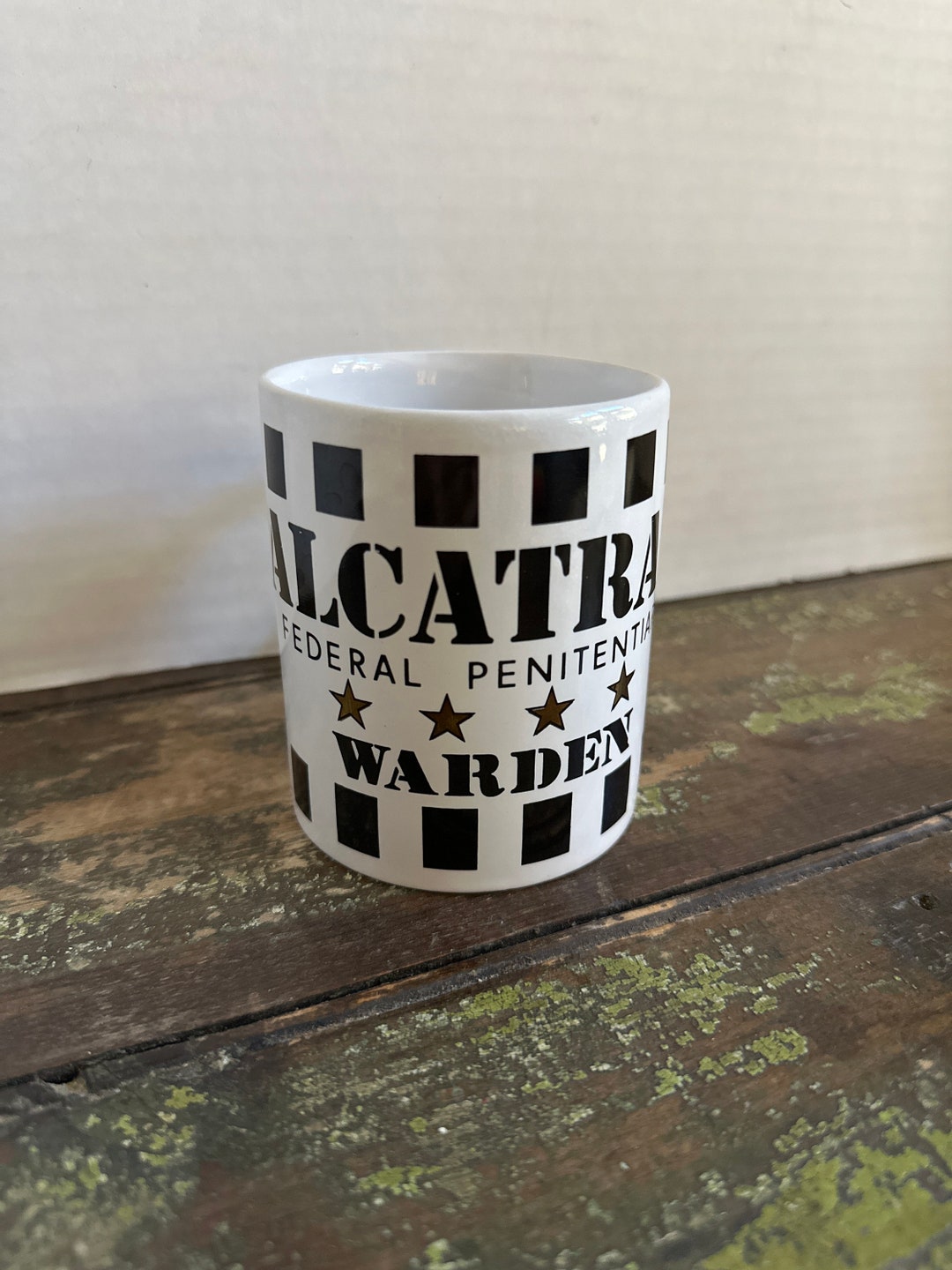 Vintage ALCATRAZ Federal Penitentiary WARDEN MUG Coffee Mugs Tea Cups ...