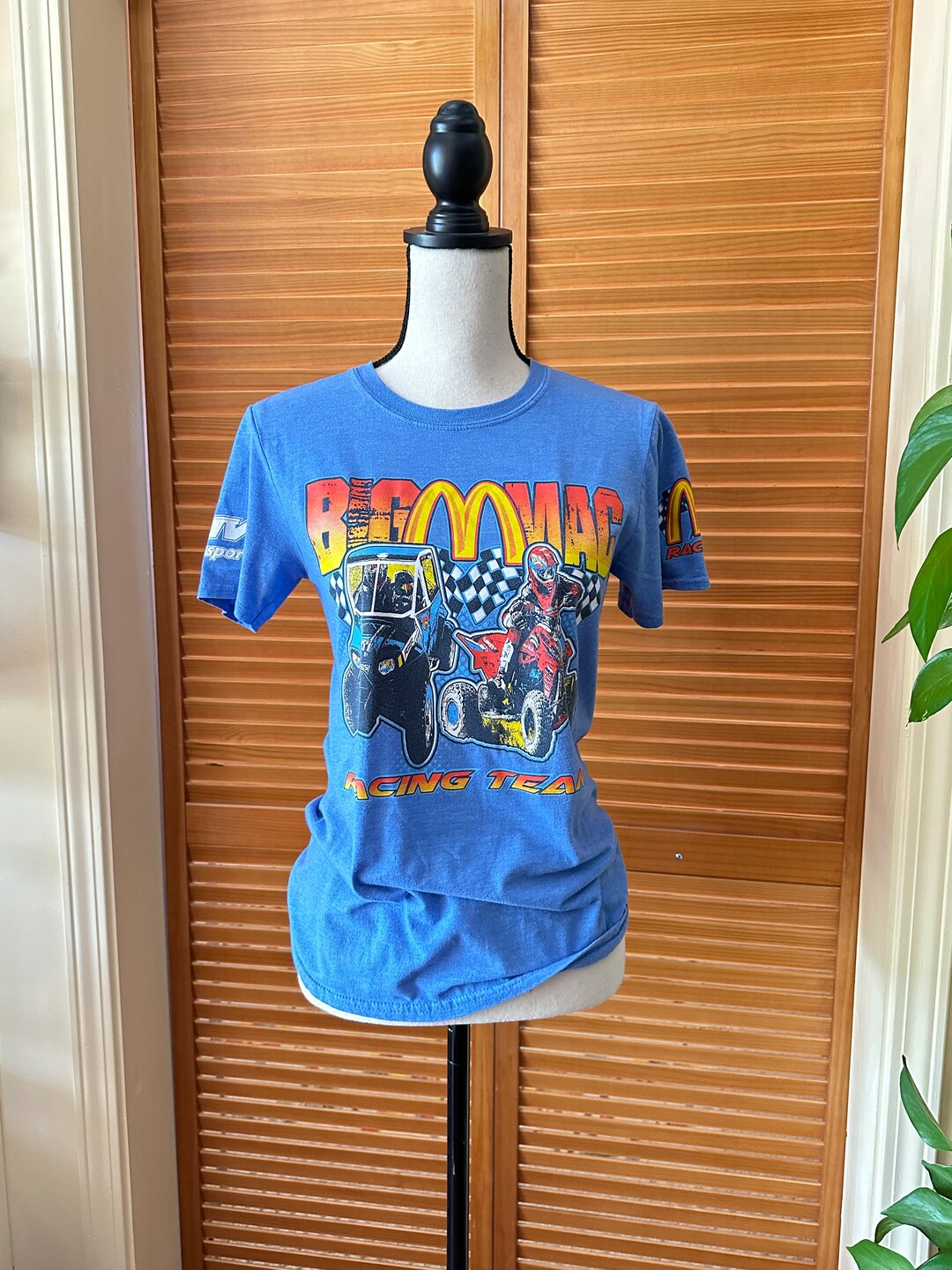 Mcdonalds Vintage Big Mac RACING TEAM Mcracing T SHIRT Racer Race Car ...