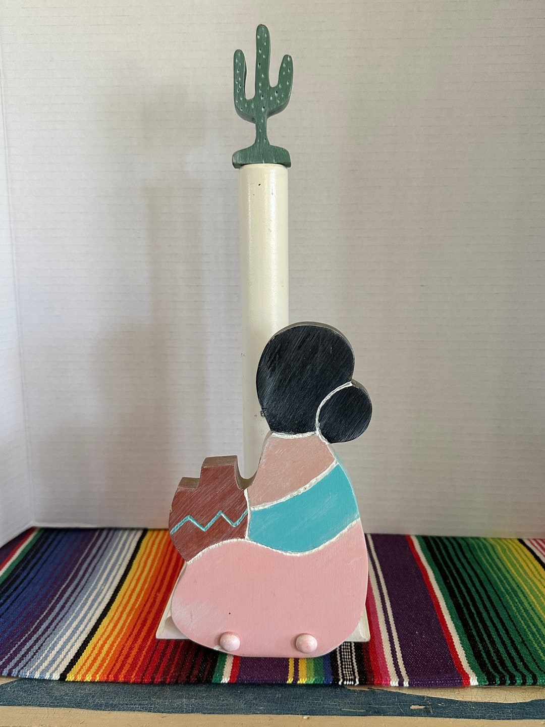 Vintage SOUTHWESTERN Señorita PAPER Towel HOLDER - Etsy
