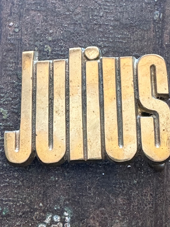 1970’s Awesome JULIUS Name BELT BUCKLE Vintage "Name" - Gem