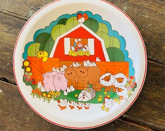 Barnyard Plate - Etsy