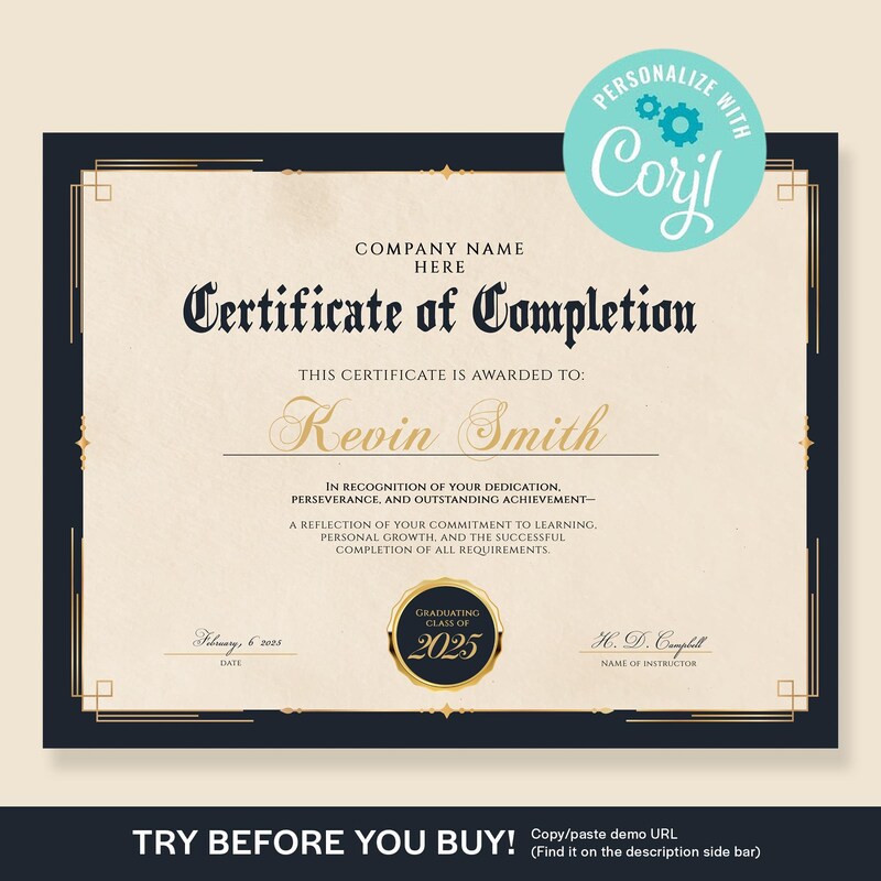 Blue Gold Graduation - Etsy