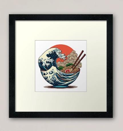 The Great Ramen Wave - Etsy