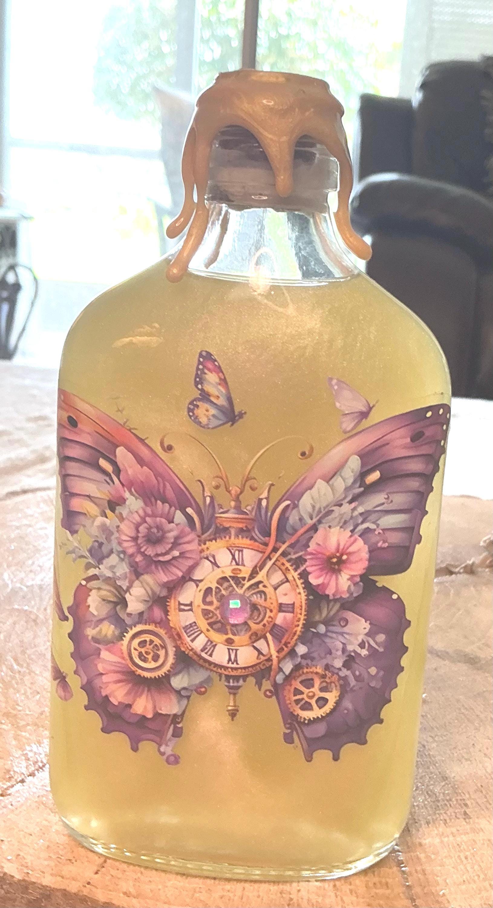 Butterfly Potion Bottle – Handmade Fantasy Alchemy Decor, Fairycore ...