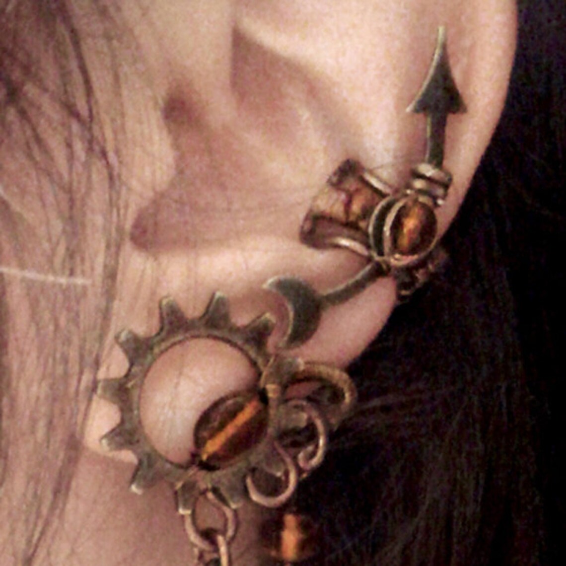 Slavetosteampunk the Trinket Collector Ear Cuff - Etsy
