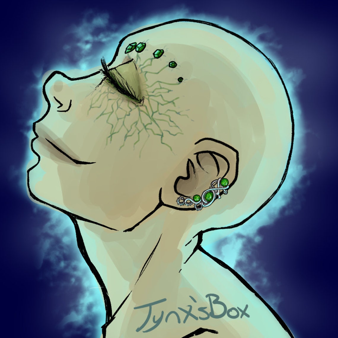 Evil Eye Ear Cuff Macabre and Cyberpunk Inspired Cartilage - Etsy