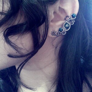 Blue Evil Eye Ear Cuff - Etsy