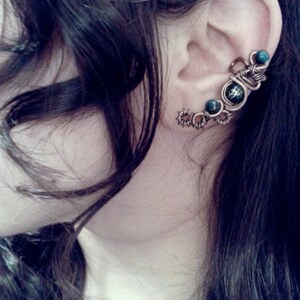 Blue Evil Eye Ear Cuff - Etsy