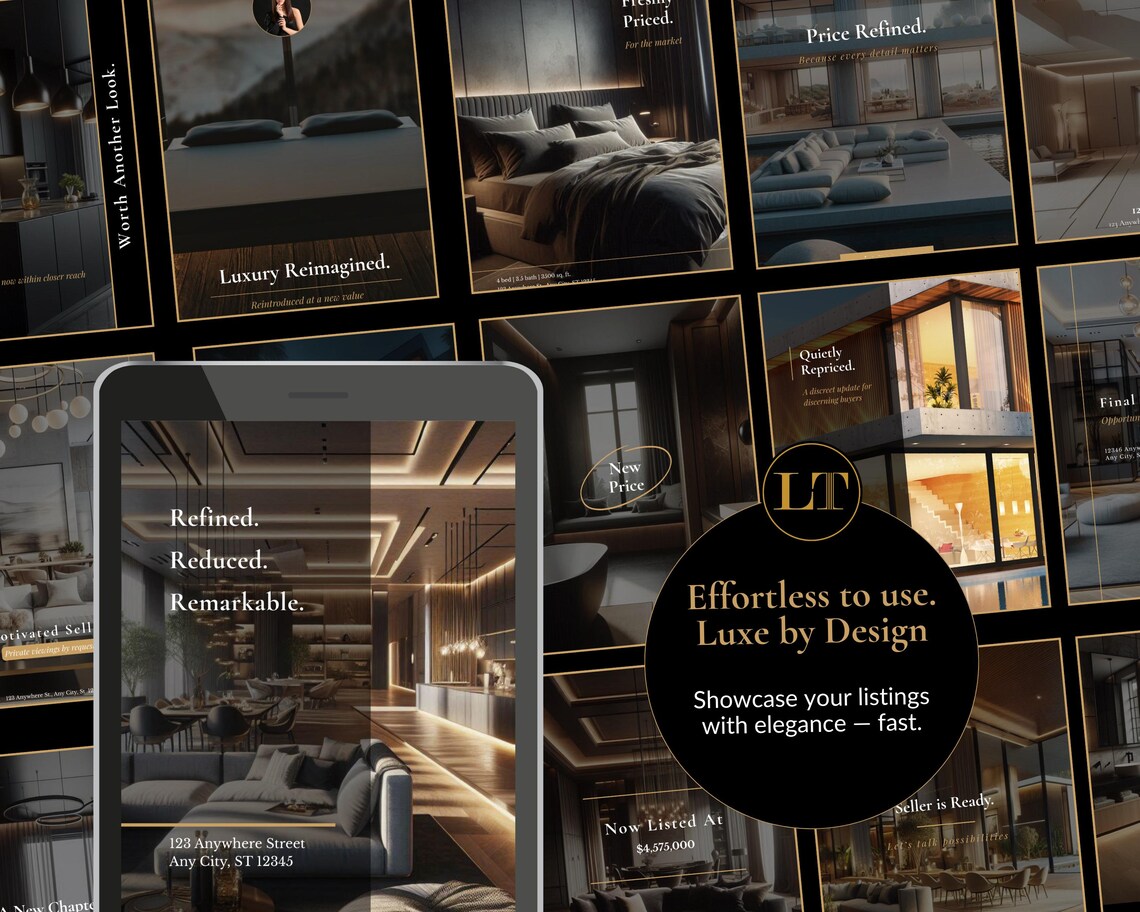 Realtor Story Templates: Animated Real Estate Marketing Graphics (canva ...