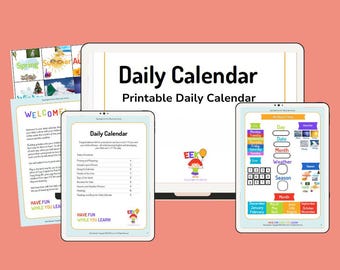 Daily Calendar Worksheets - Including Dates, Days, Months, Seasons and ...