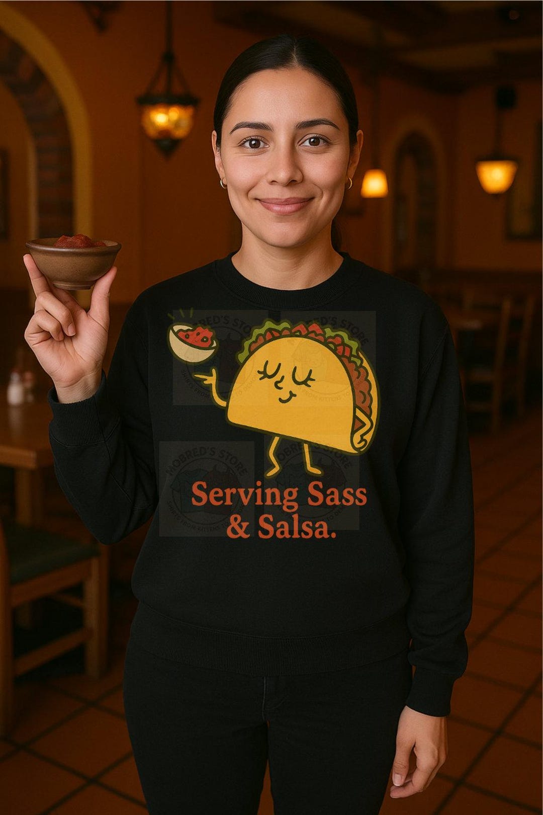 Serving Sass & Salsa, Resellable Art Work Only Digital Download With 1 ...