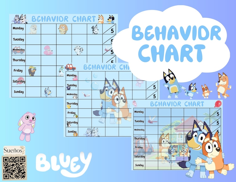 Bluey Behavior Chart - Etsy