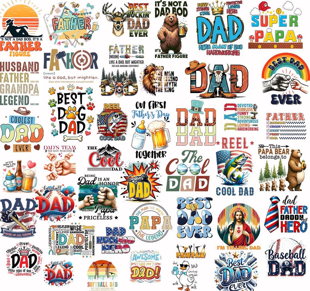 150+ Father's Day Png, Dad Bundle Png, Best Dad Ever Png, Dad Quote Png ...