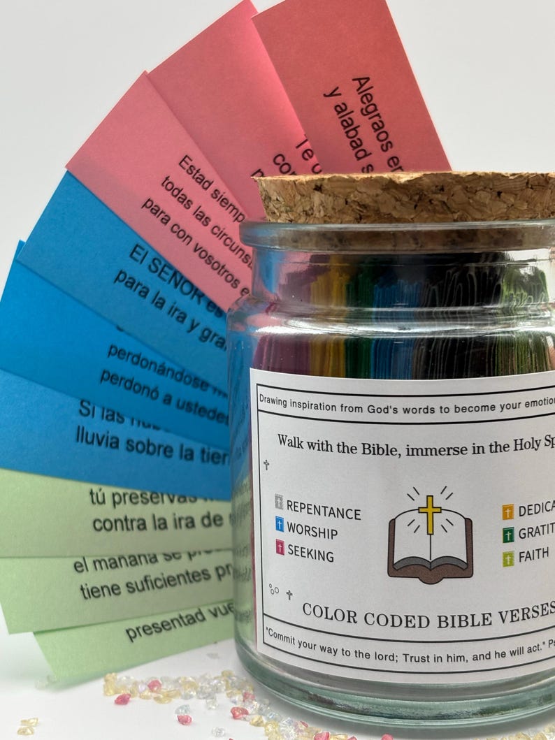 Bible Verse Jar for Men – Faith & Encouragement Gift, Scripture Jar for ...
