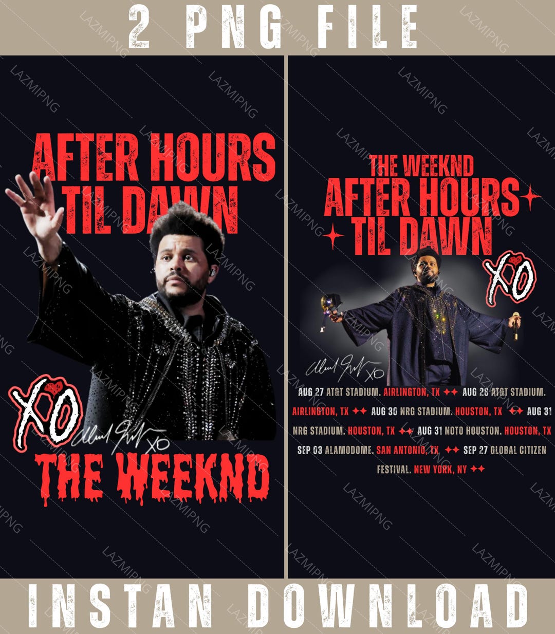 The Weeknd PNG File, the Weeknd Digital File, All Colors Shown in ...