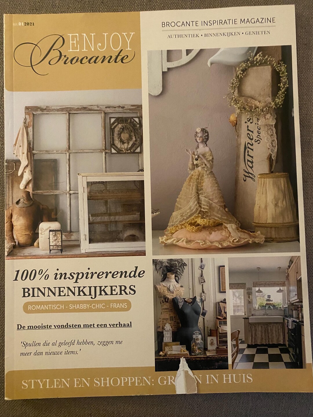 Enjoy Brocante Magazine - 1st Issue of 2021 - Not in English - Etsy