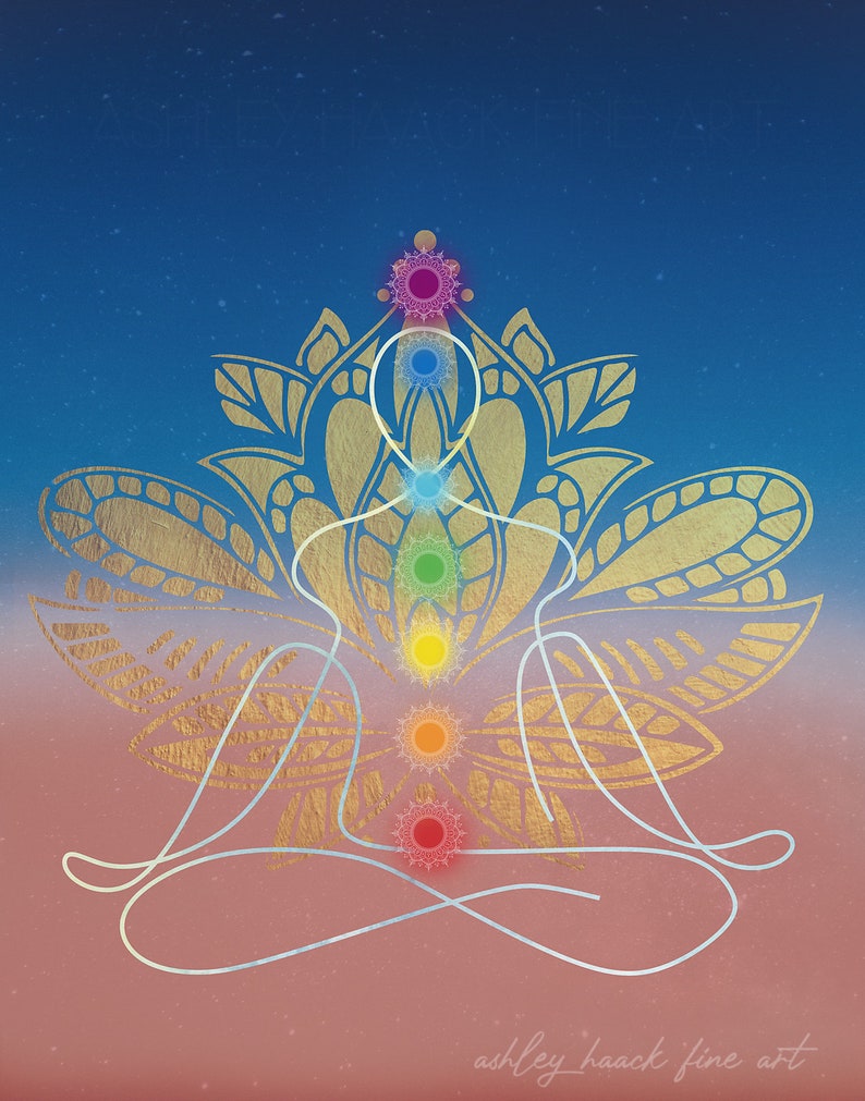 Chakra Alignment Art Minimalist Design Chakra Art - Etsy