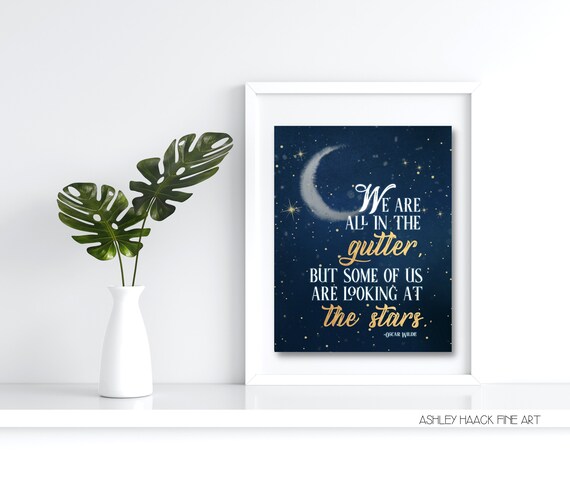 Oscar Wilde Book Quote Wall Decor Book Wall Print Look - Etsy