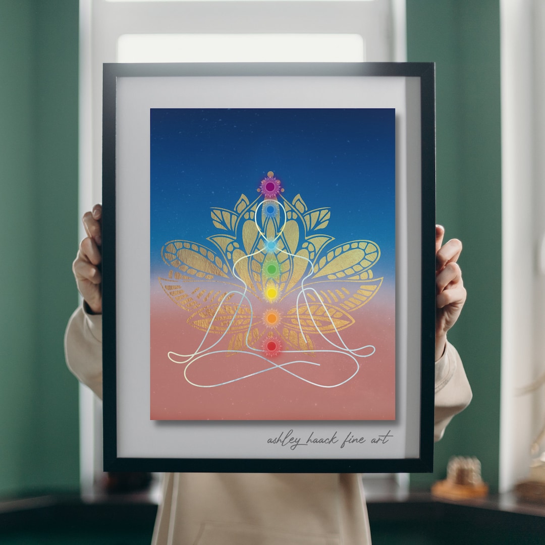 Chakra Alignment Art Minimalist Design Chakra Art - Etsy