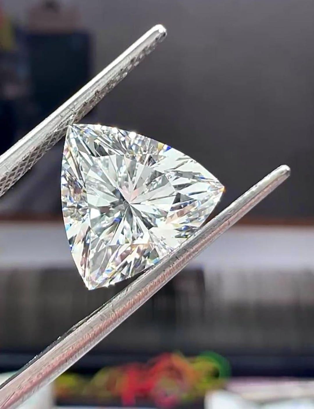 1 to 5 Carat Trillion Cut Lab Grown Diamond, E Color VVS2 Clarity, IGI ...