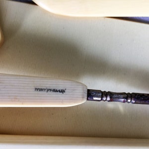 Vintage Plastic Vanity Sets/ 1940s Ivory Py Ra Lin Company - Etsy