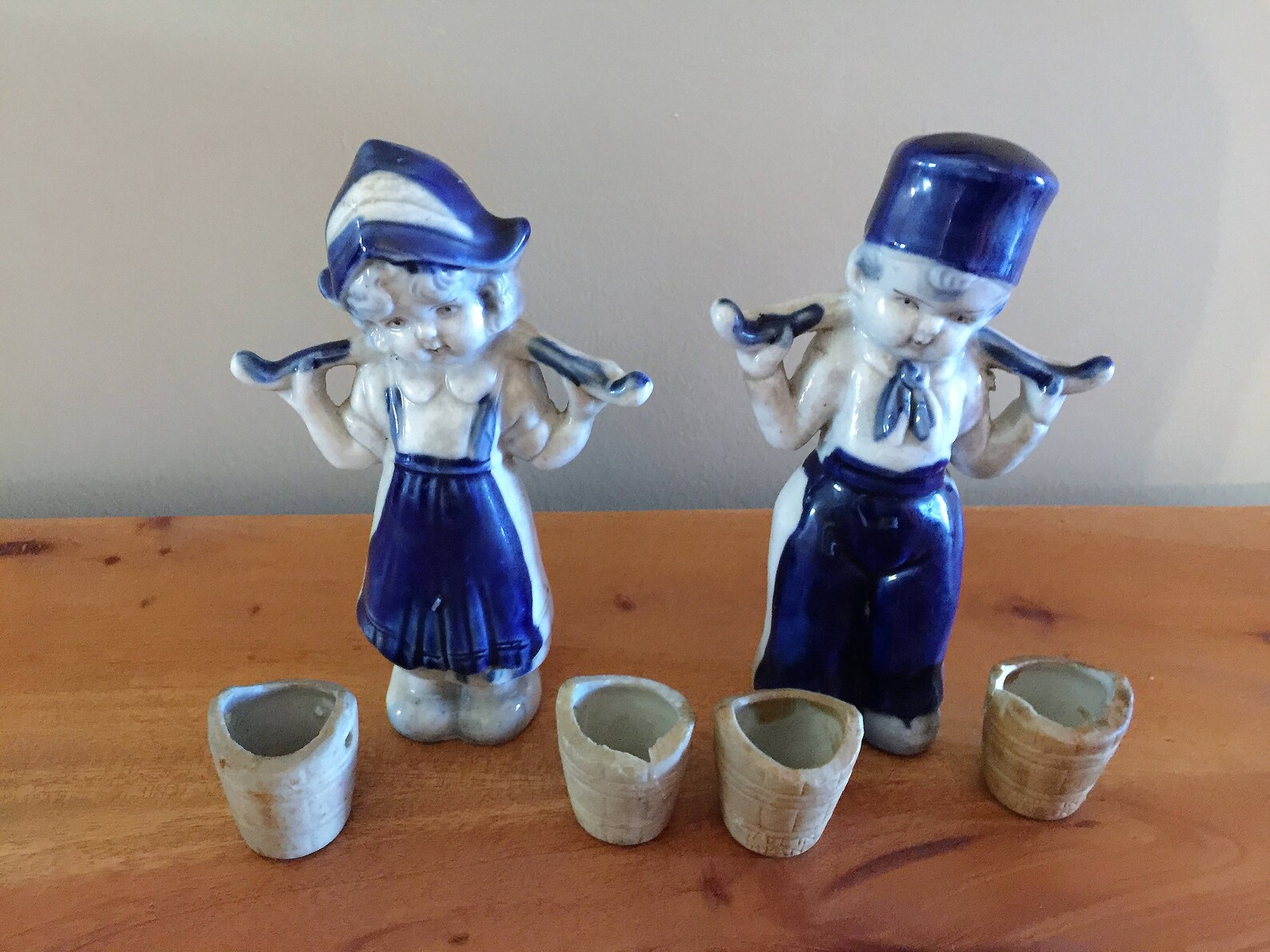 Vintage Ceramic Figurines/ Vintage Marked Japan Ceramic Boy and Girl ...