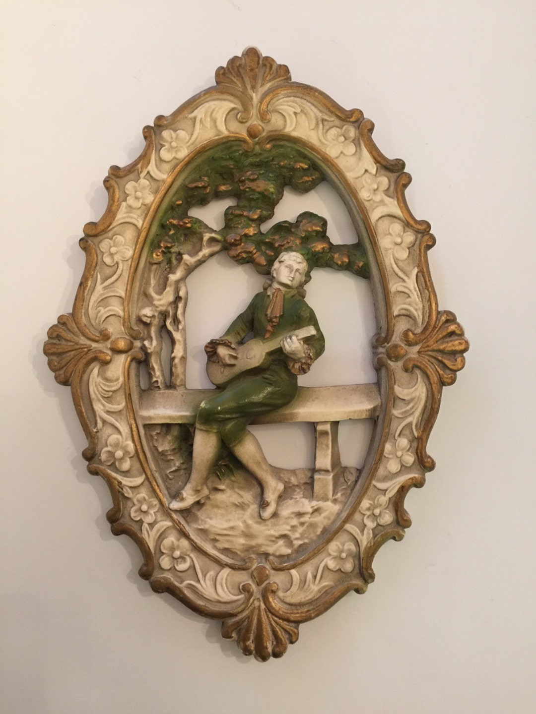 Classic Victorian Wall Plaque, Victorian Wall Plaque English Boy With ...