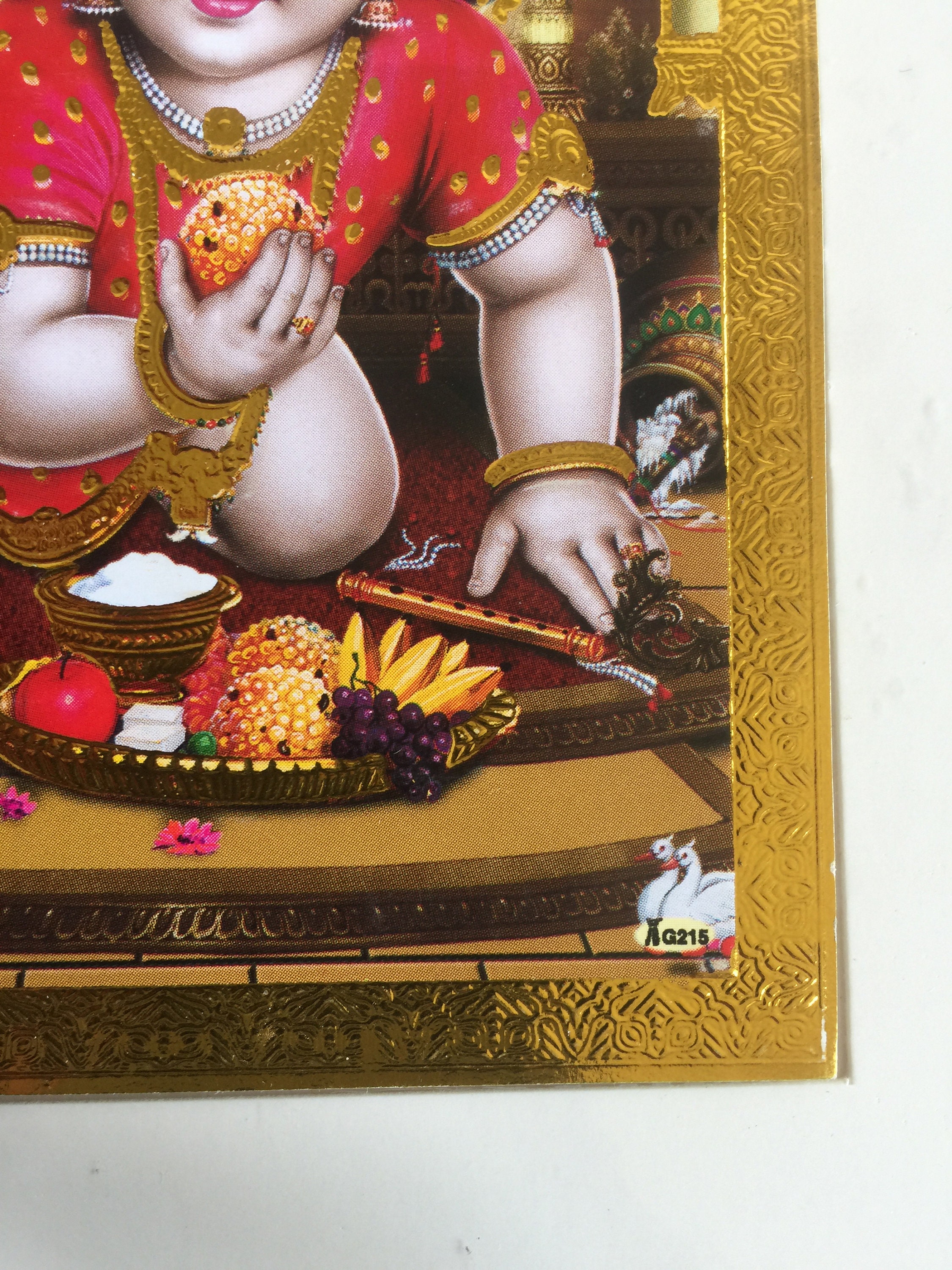 Framed Gold Foil Embossed 4 Hindu Gods Picture 21"x11"x0.8/ Hindu ...