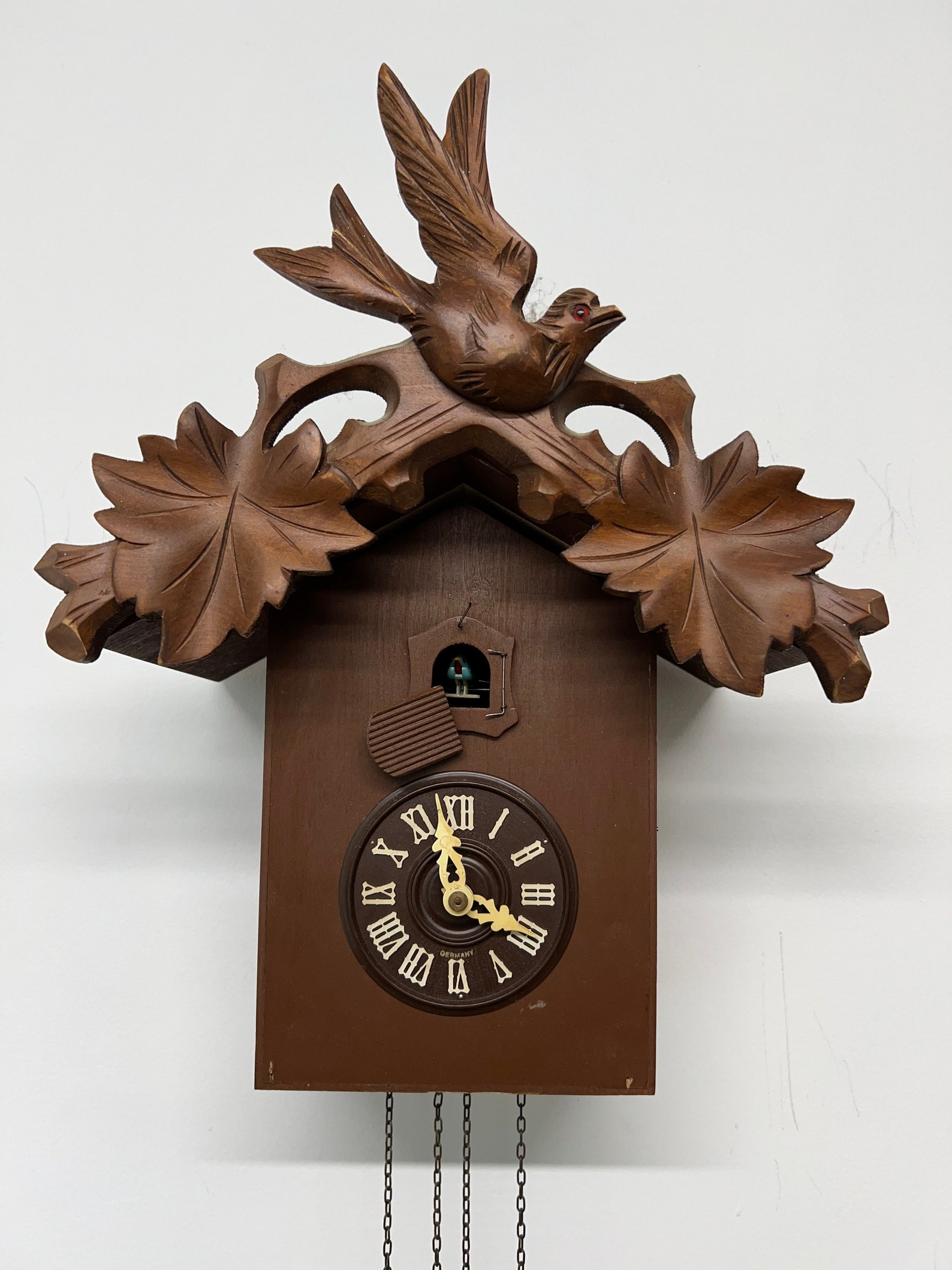 Charming Vintage Cuckoo Wall Clock From Germany: 14"x11"x5.5" - Etsy