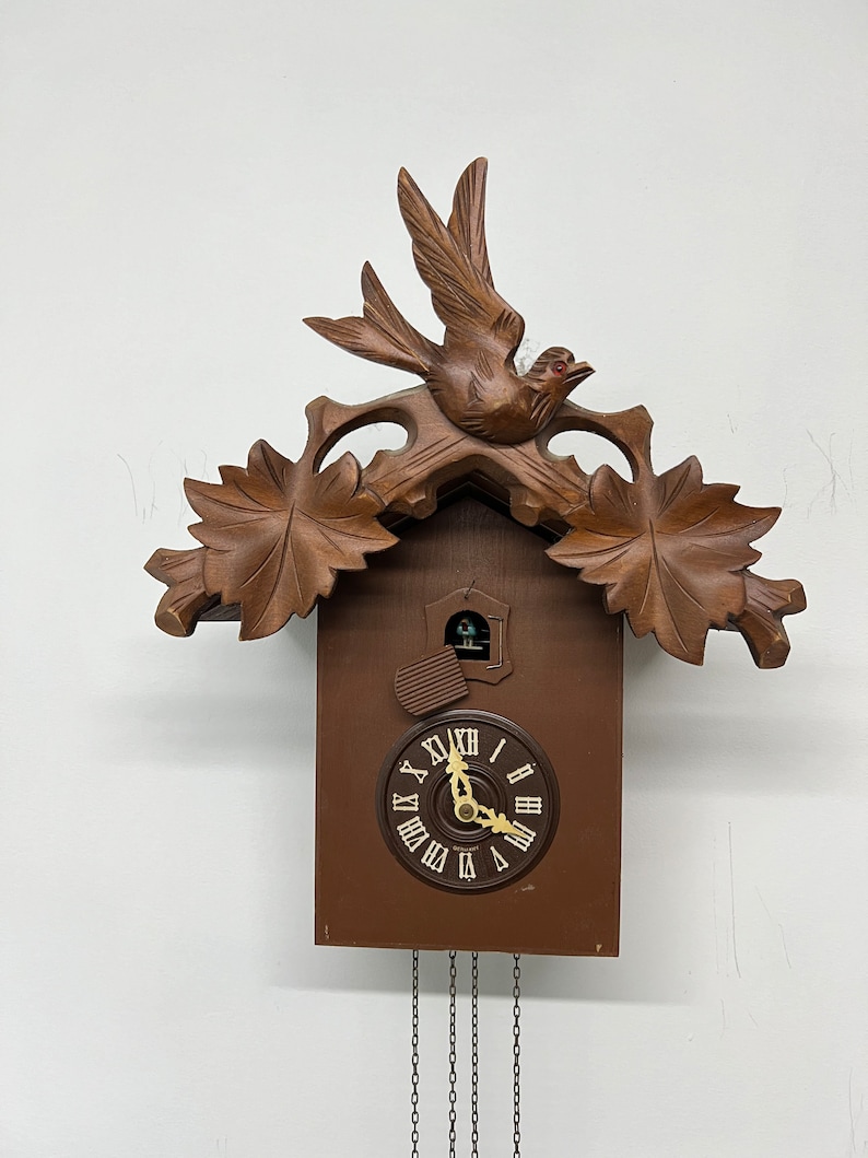 Charming Vintage Cuckoo Wall Clock From Germany: 14"x11"x5.5" - Etsy