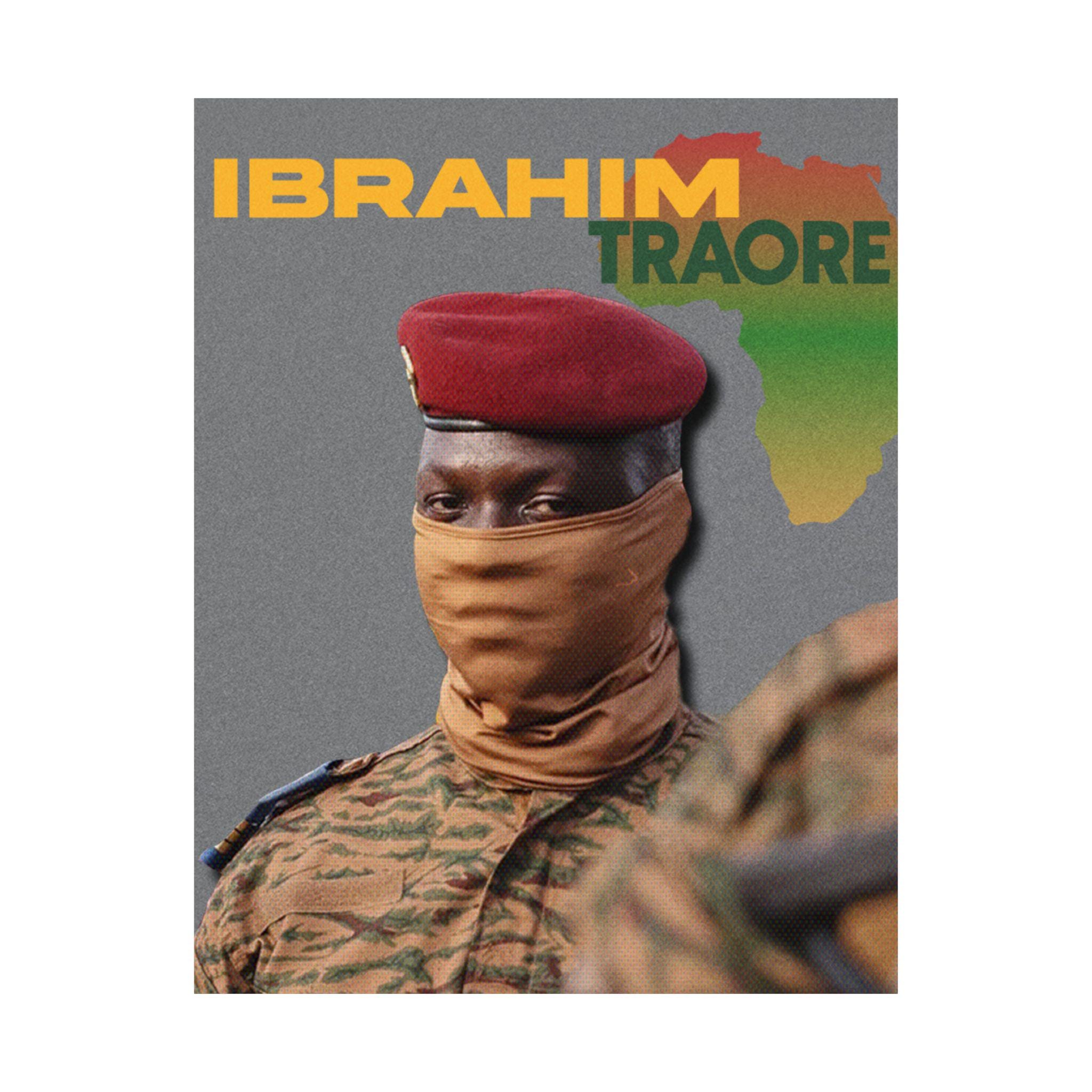Ibrahim Traoré - Satin Poster - [ Modern Day Freedom Fighter Wall Art ...