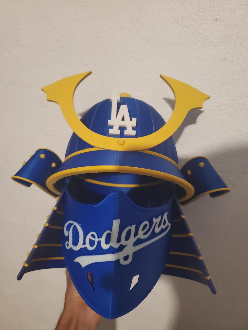 Dodger Samurai Helmet Customizable Showpiece - Etsy