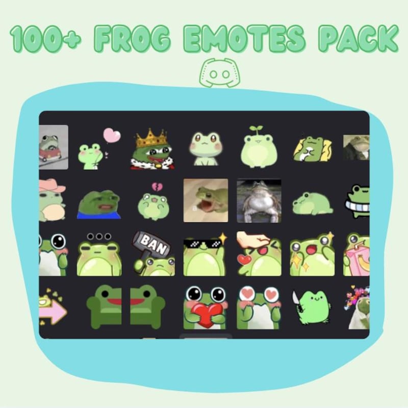 Cute Frog Emoji Animated - Etsy