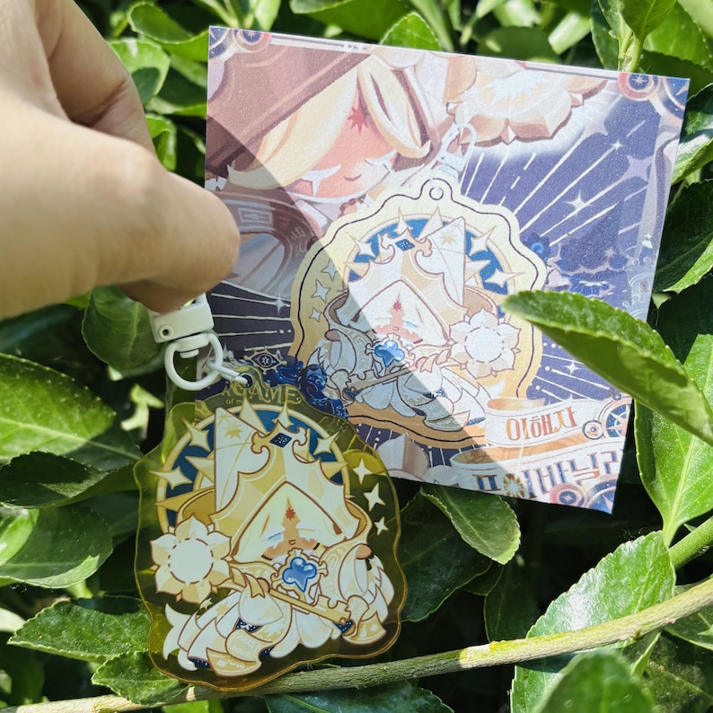 Shadow Milk & Pure Vanilla Cookie Acrylic Keychain Set | Cookie Run Fan ...