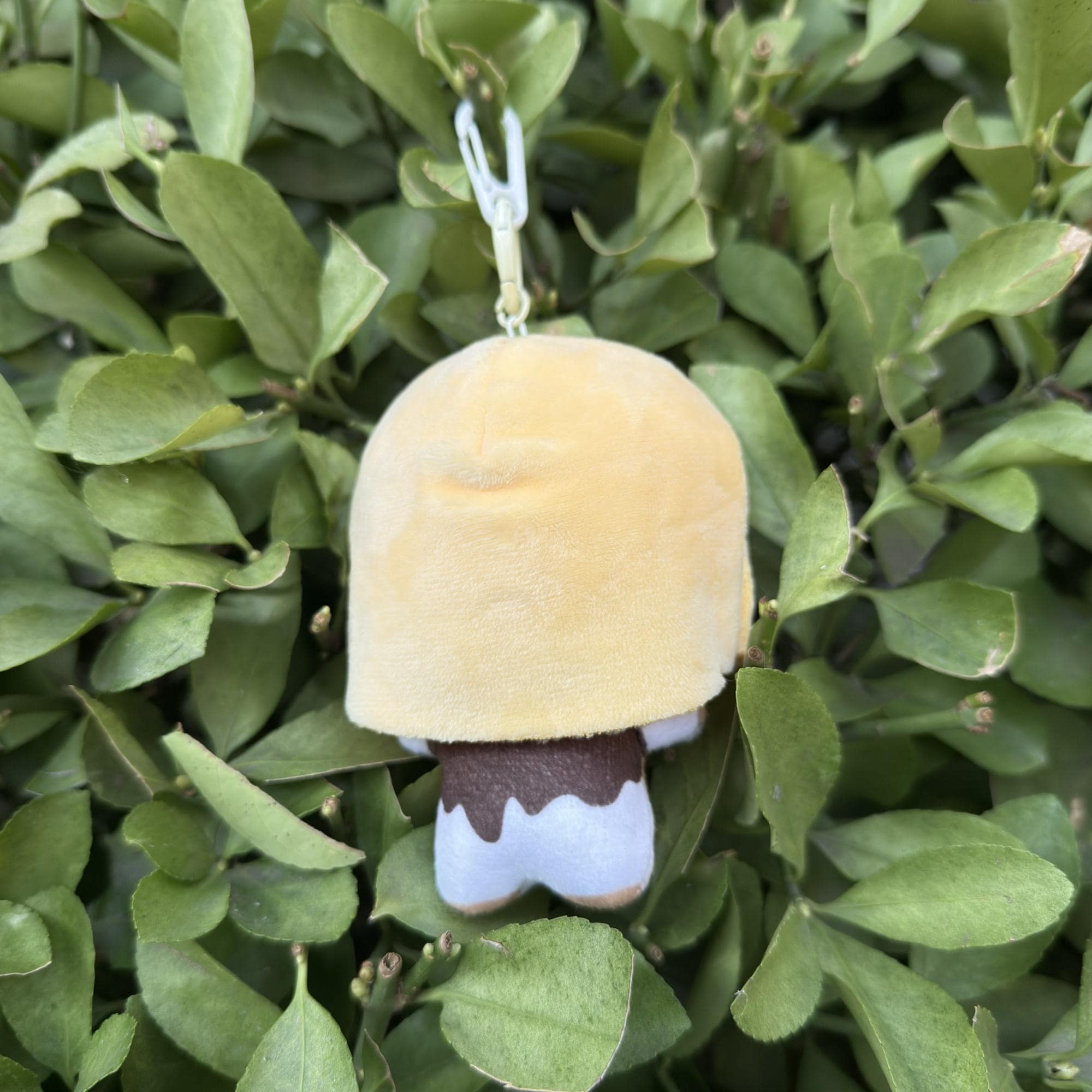 Pure Vanilla Cookie Plush Keychain, Handmade 4.5" Bag Charm Plush Toy ...