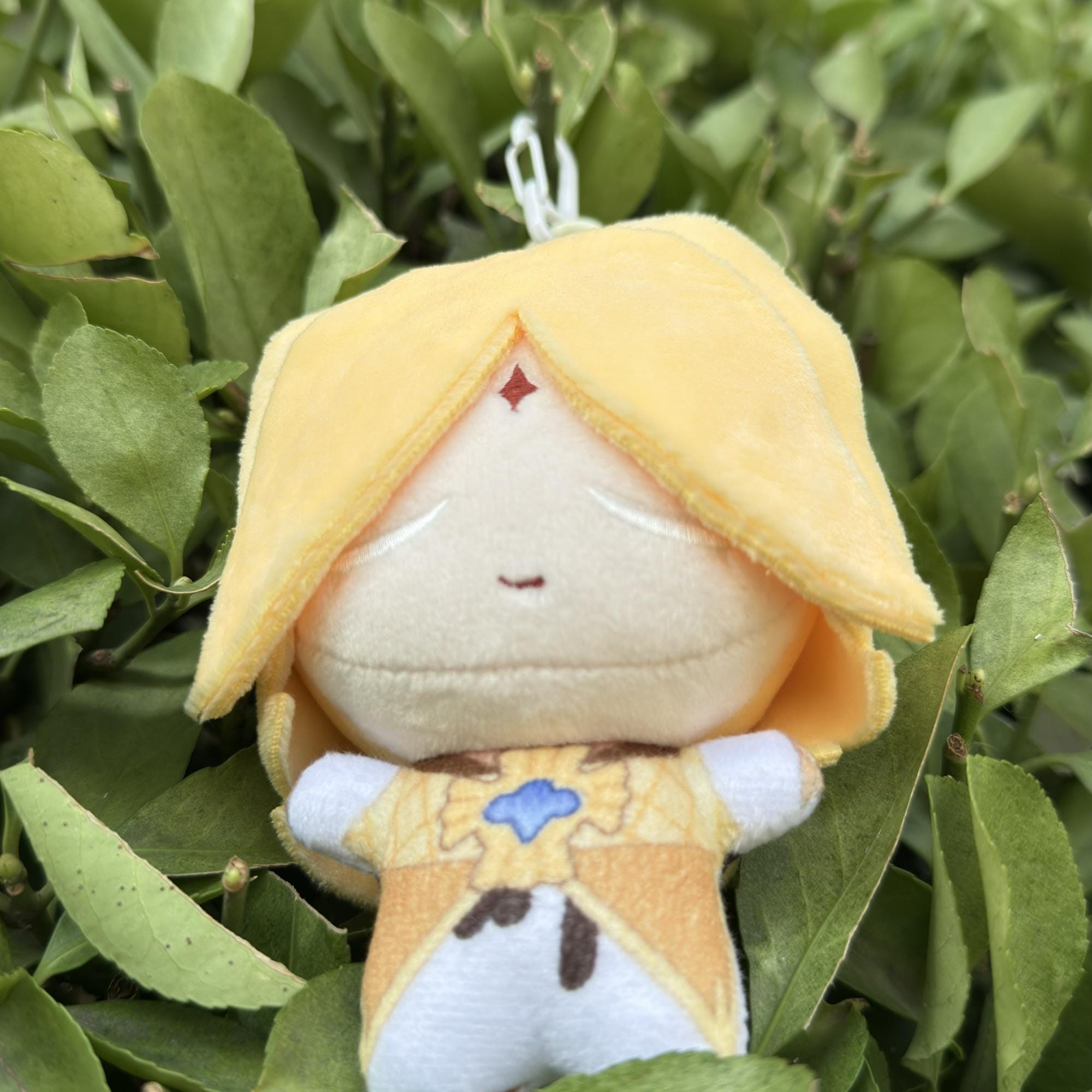 Pure Vanilla Cookie Plush Keychain, Handmade 4.5" Bag Charm Plush Toy ...