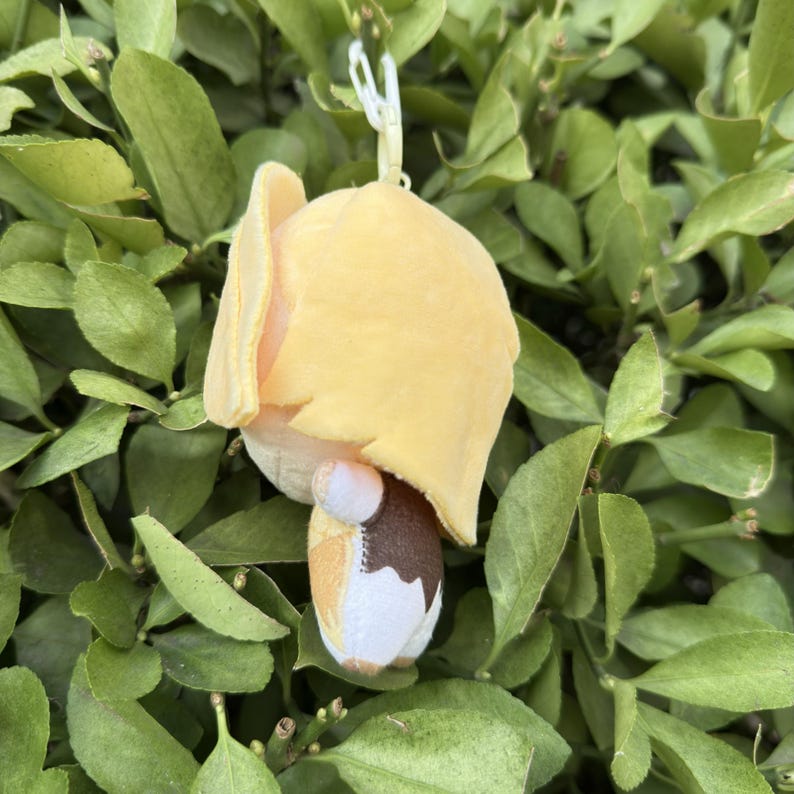 Pure Vanilla Cookie Plush Keychain, Handmade 4.5" Bag Charm Plush Toy ...