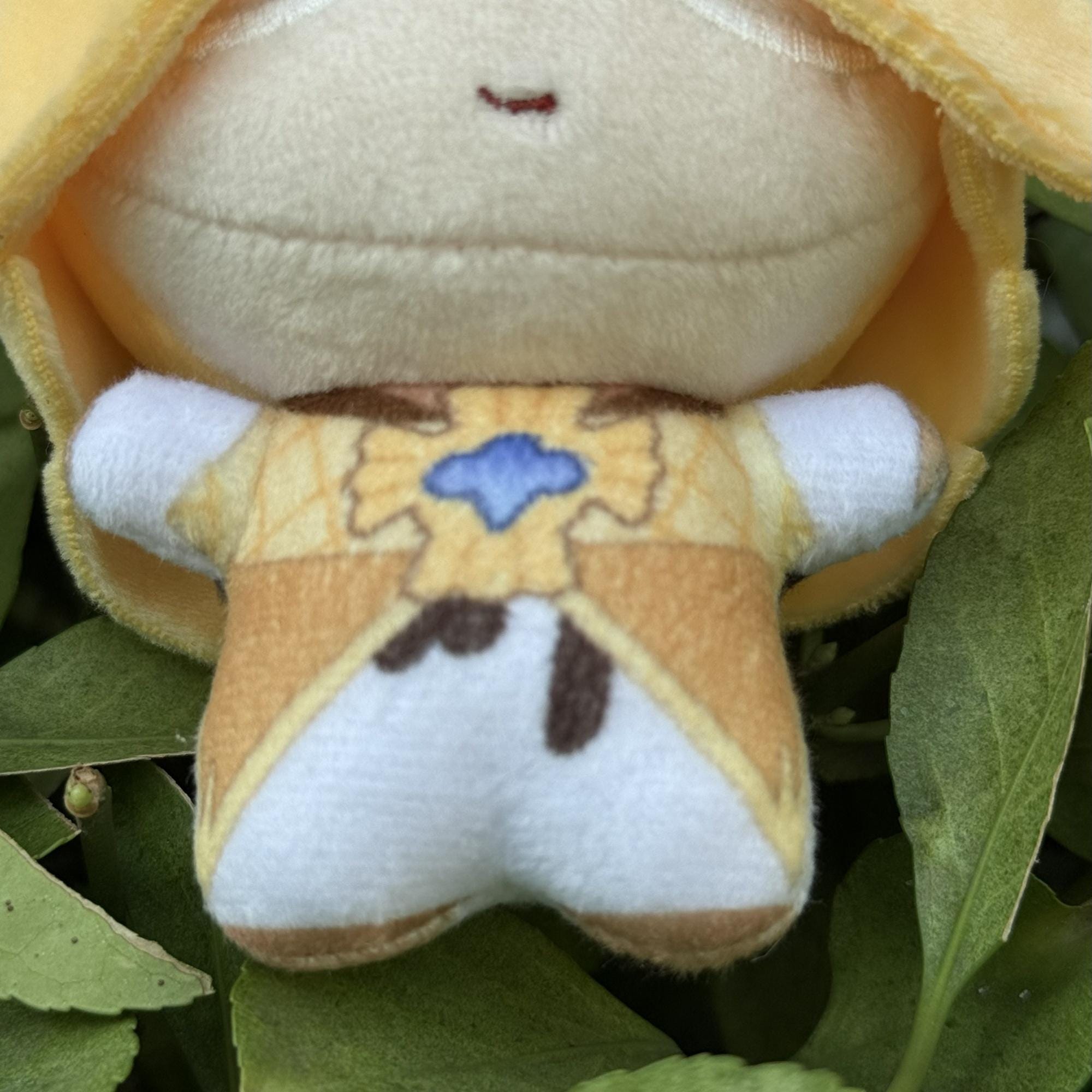 Pure Vanilla Cookie Plush Keychain, Handmade 4.5" Bag Charm Plush Toy ...