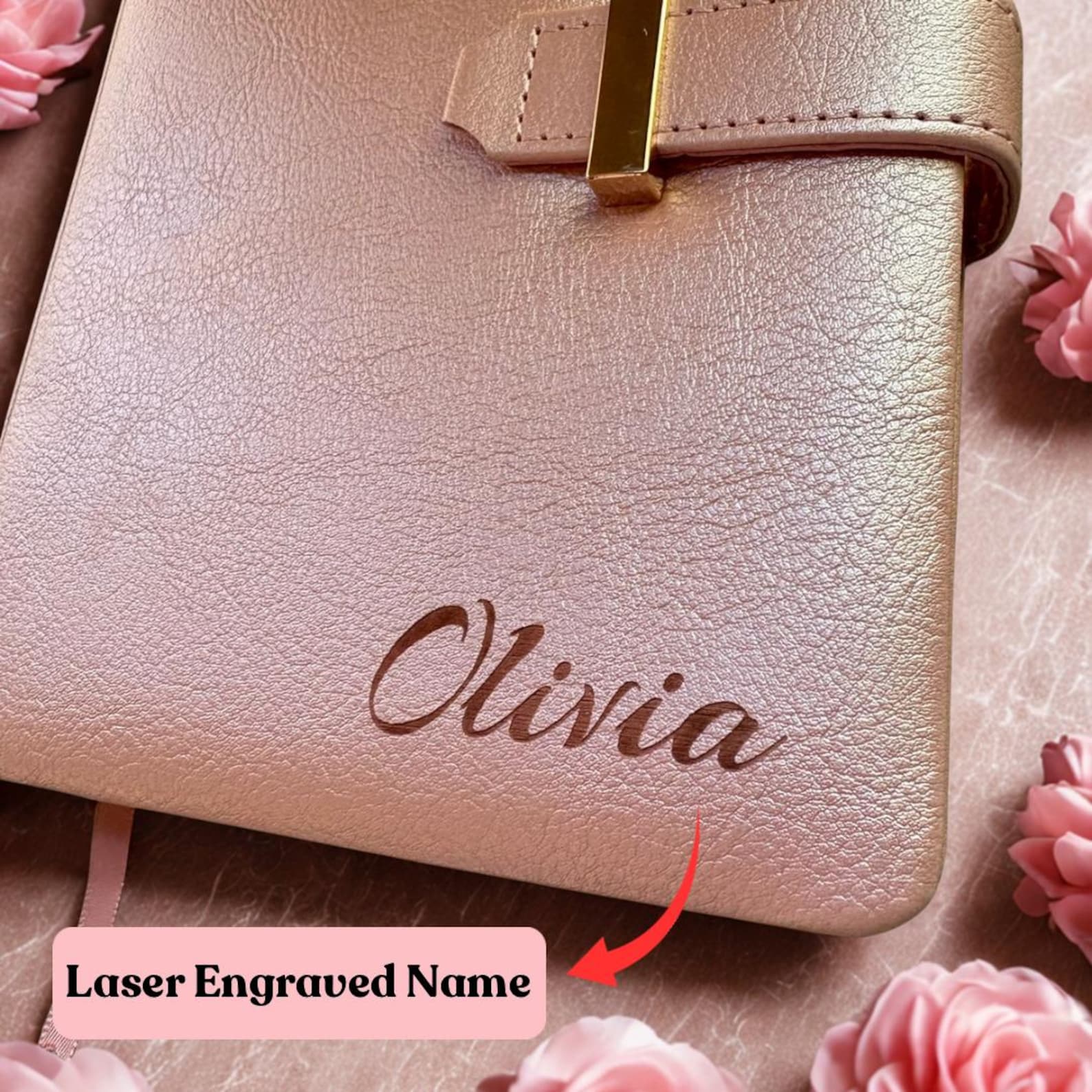 Engraved Journal With Lock, Custom Name Diary, Personalized Notebook ...