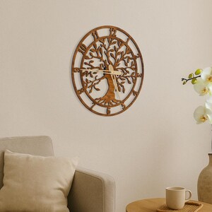 Wooden Wall Clock, Tree Wall Clock, Nature Wall Clock, Tree of Life ...