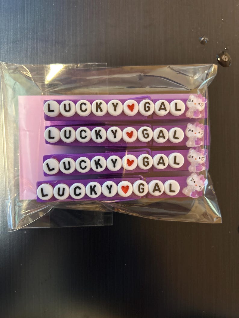 Volleyball Clothes Pin Clips: "lucky Gal" Charm - Etsy