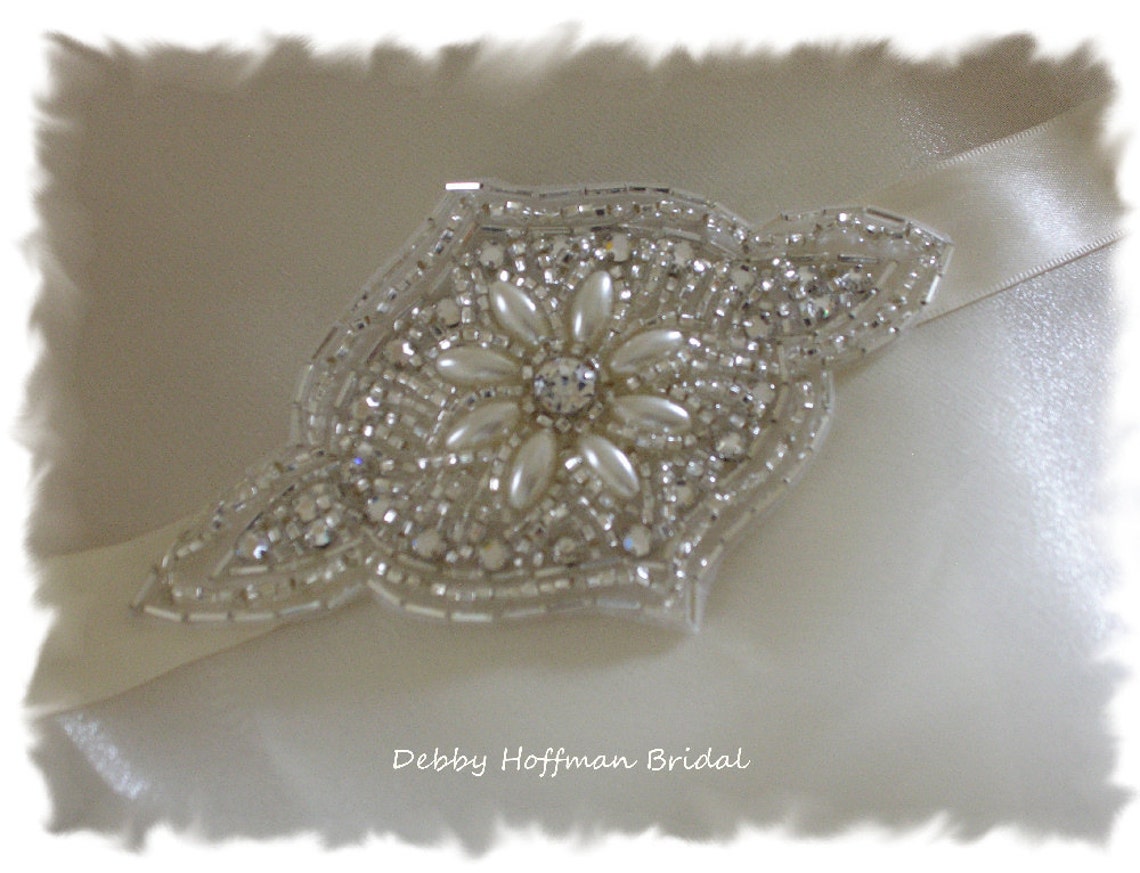 Bridal Wedding Headband Beaded Pearl Rhinestone Headband - Etsy