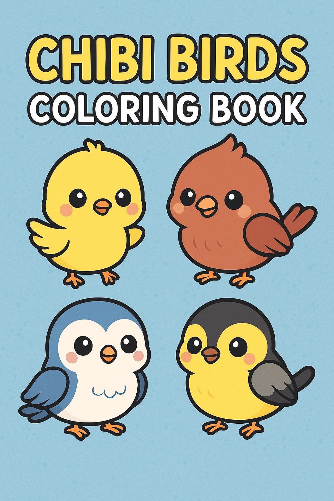 Adorable Chibi Birds Coloring Pages - Instant Download - Fun Kids ...