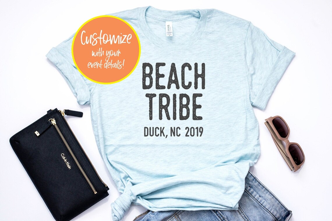 Personalized Beach Vacation Shirts Beach Tribe T Shirts | Etsy