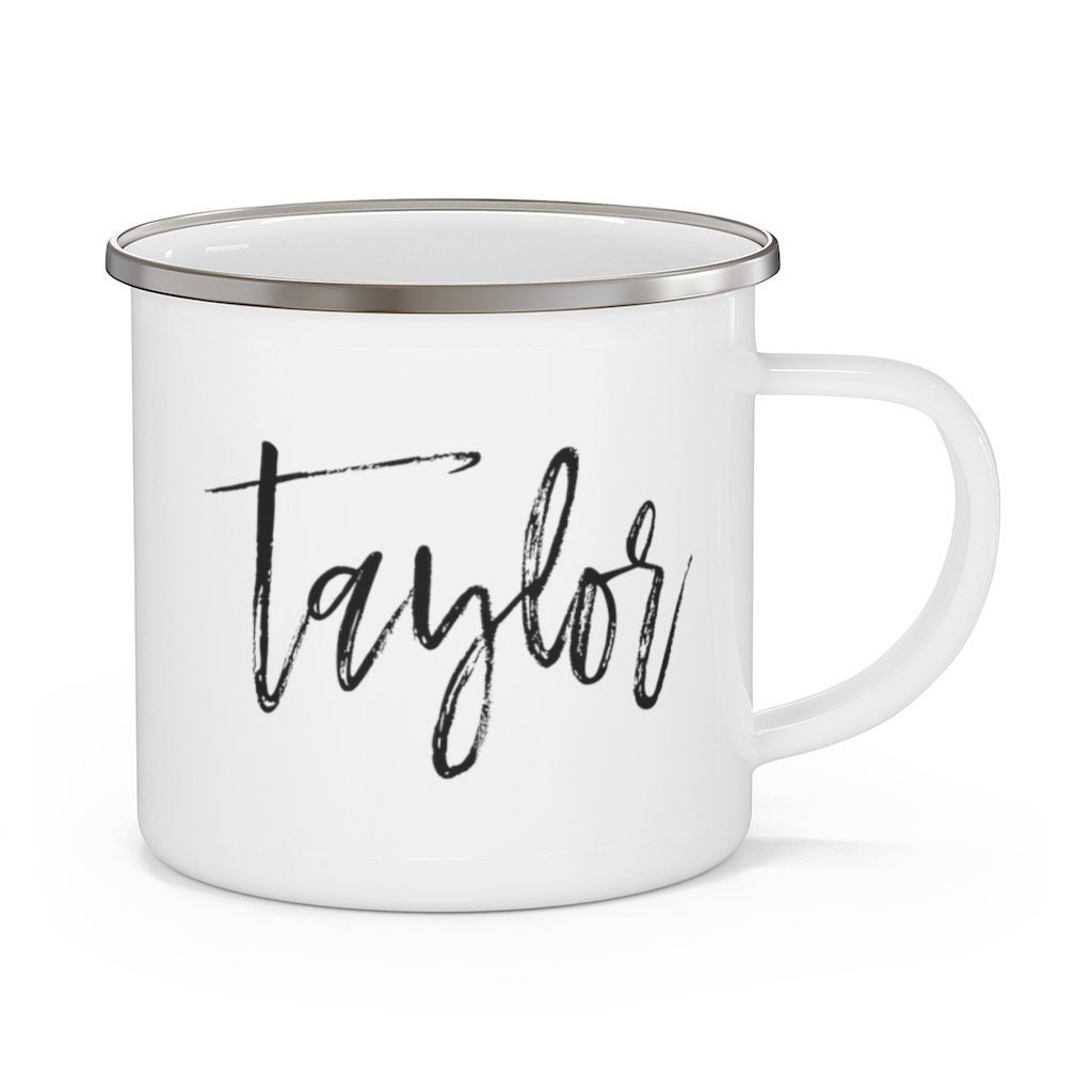 Custom Name Coffee Mug Personalized Campfire Metal Mug | Etsy